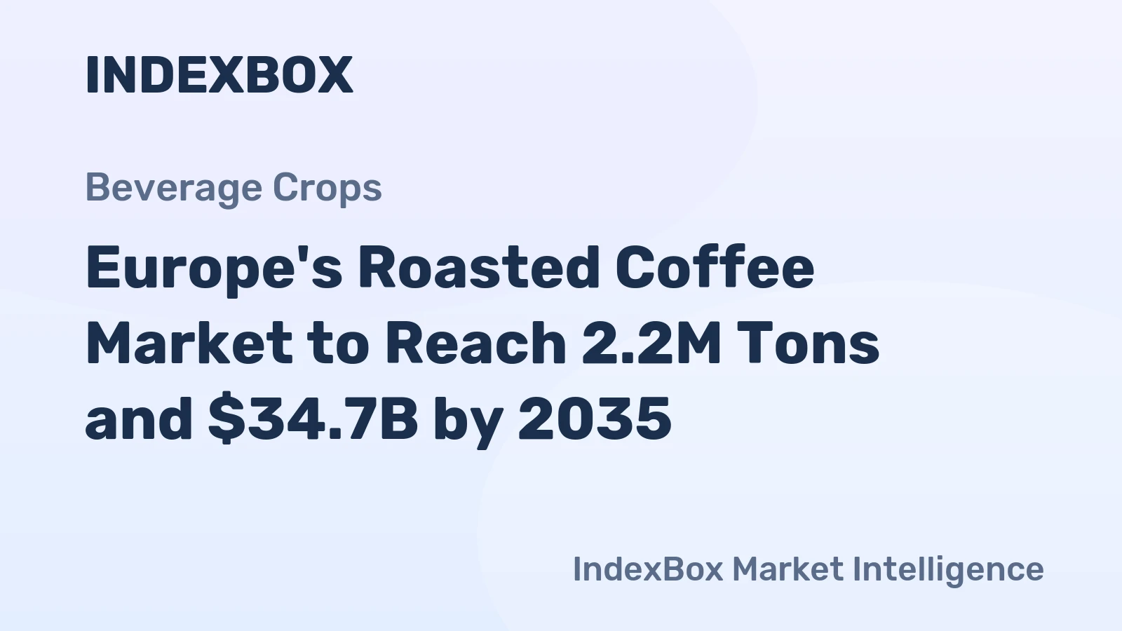Europe's Roasted Coffee Market to Reach 2.2M Tons and $34.7B by 2035