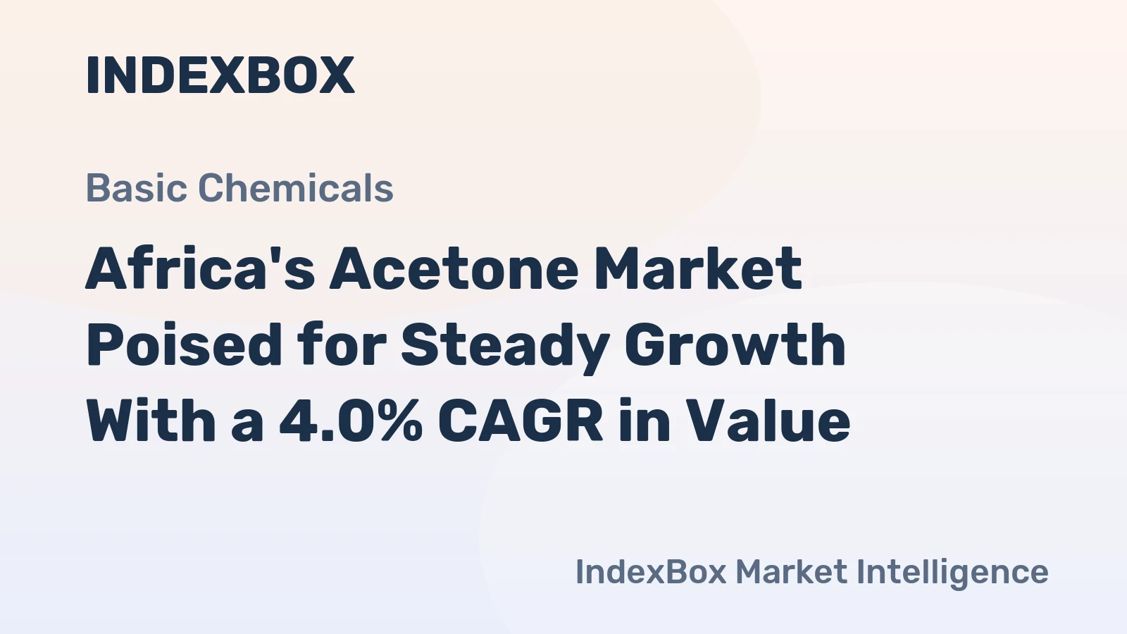 Africa's Acetone Market Poised for Steady Growth With a 4.0% CAGR in Value