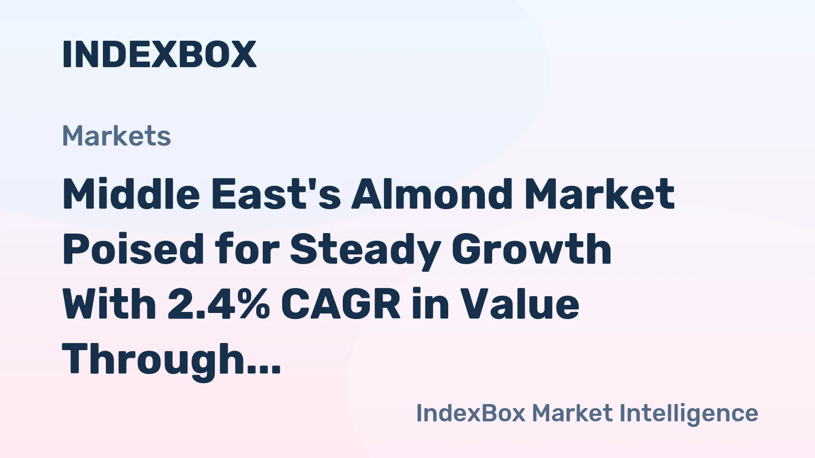Middle East's Almond Market Poised for Steady Growth With 2.4% CAGR in Value Through 2035