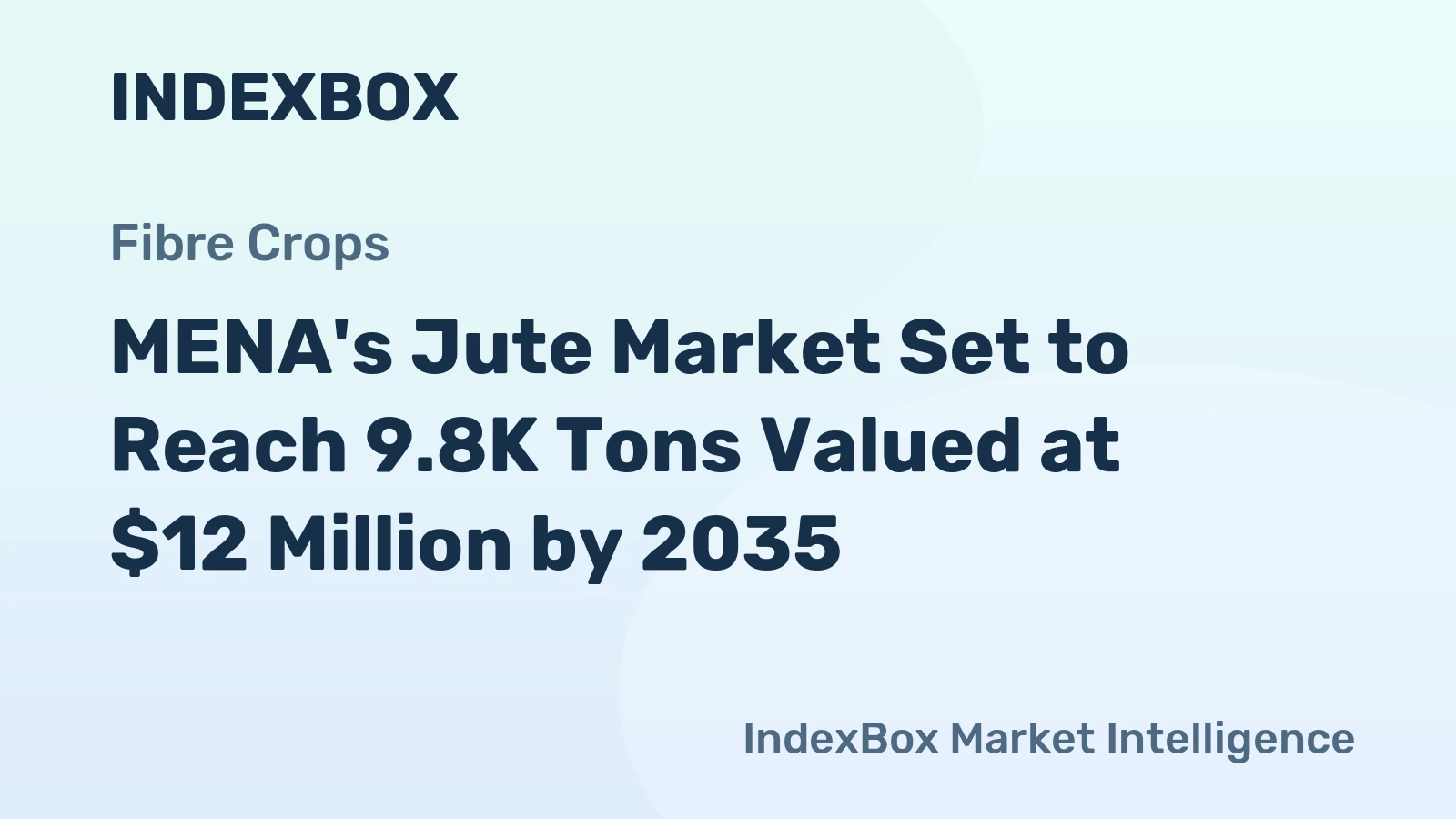 MENA's Jute Market Set to Reach 9.8K Tons Valued at $12 Million by 2035