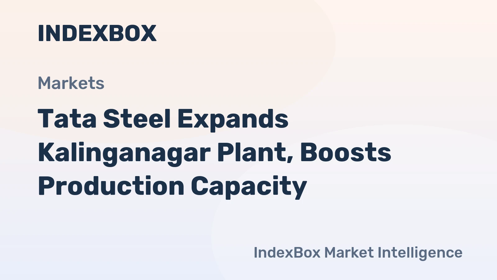 Tata Steel Expands Kalinganagar Plant, Boosts Production Capacity