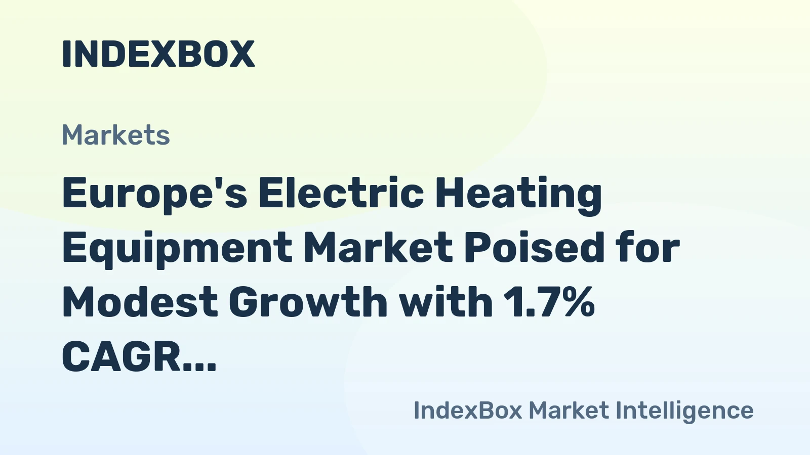 Europe's Electric Heating Equipment Market Poised for Modest Growth with 1.7% CAGR Through 2035