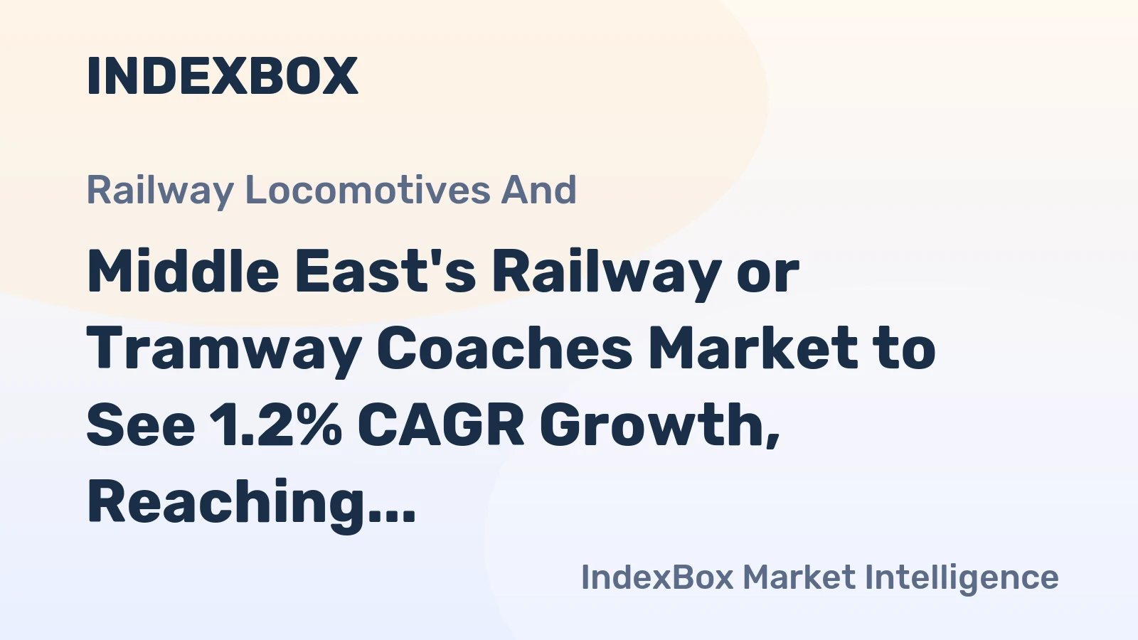 Middle East's Railway or Tramway Coaches Market to See 1.2% CAGR Growth, Reaching 2K Units by 2035