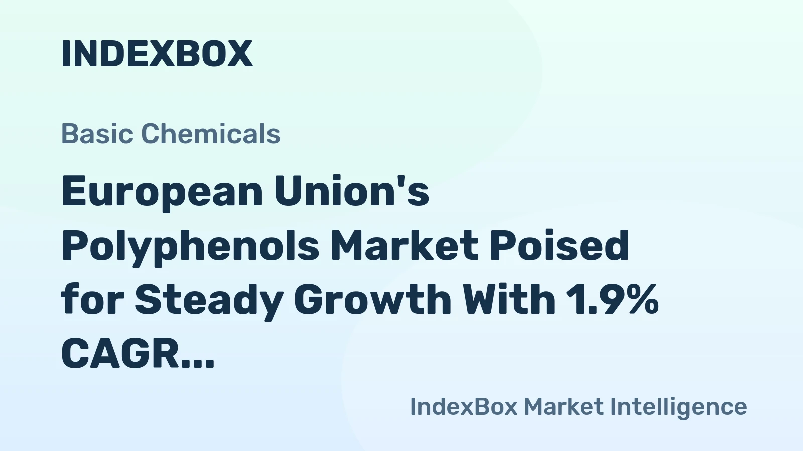 European Union's Polyphenols Market Poised for Steady Growth With 1.9% CAGR Through 2035