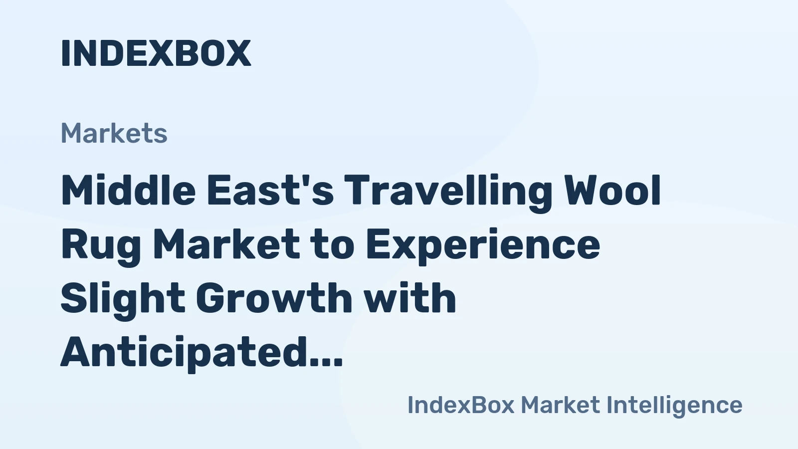 Middle East's Travelling Wool Rug Market to Experience Slight Growth with Anticipated CAGR of +0.6%