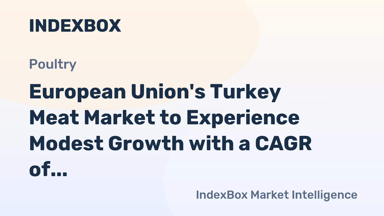 European Union's Turkey Meat Market to Experience Modest Growth with a CAGR of +0.9% from 2024 to 2035