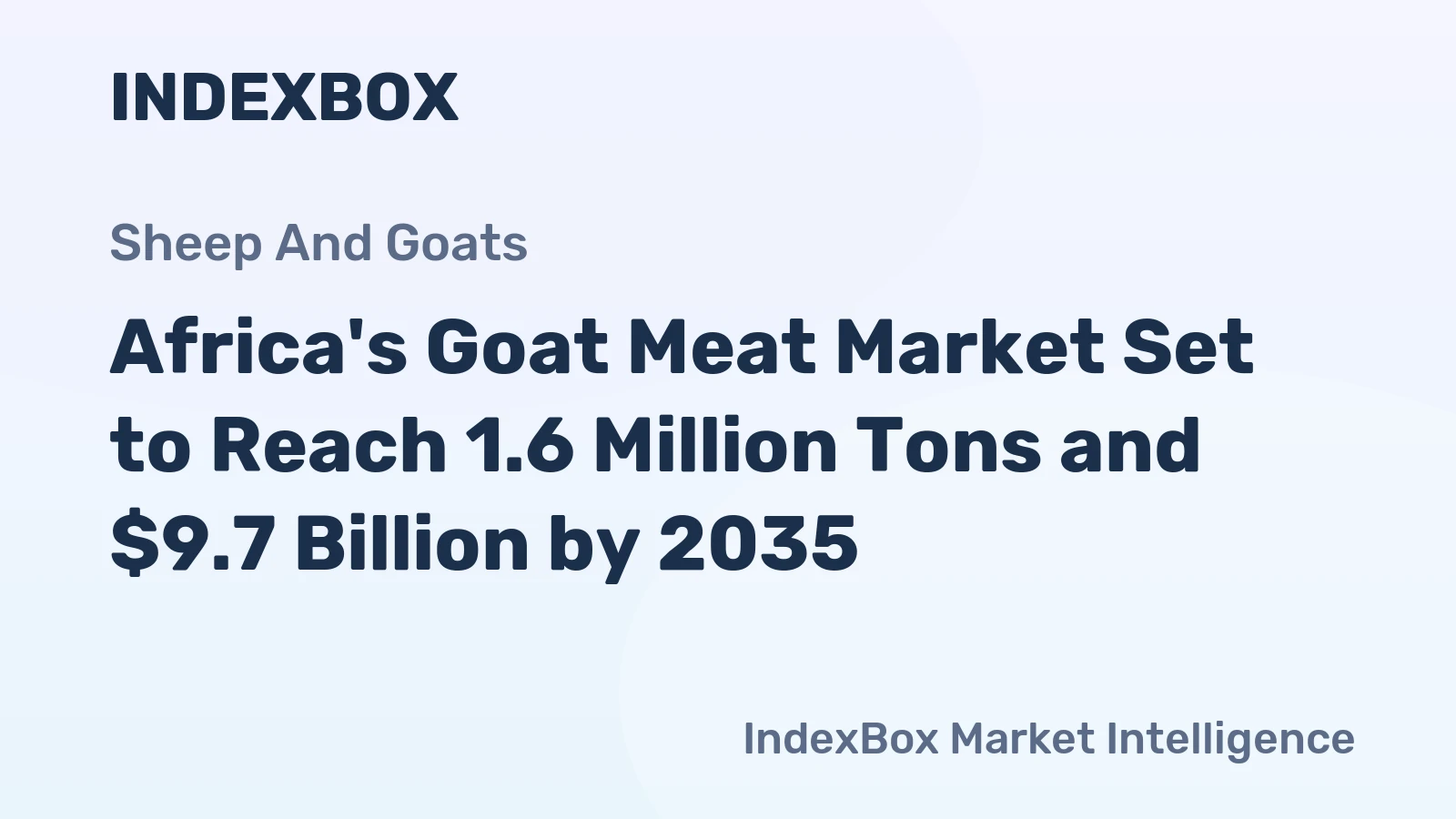 Africa's Goat Meat Market Set to Reach 1.6 Million Tons and $9.7 Billion by 2035