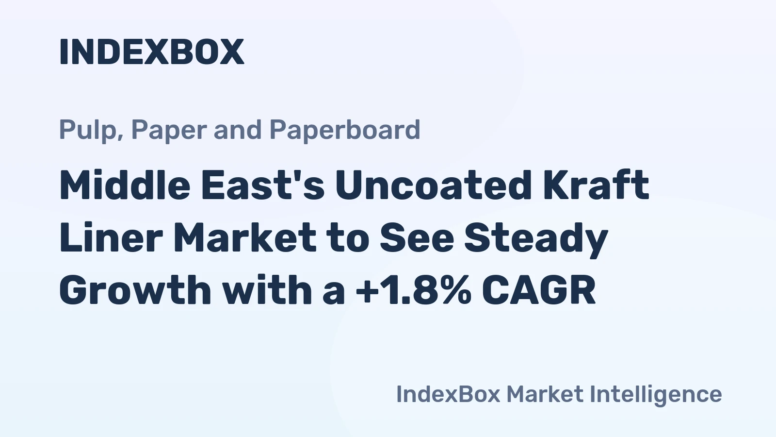 Middle East's Uncoated Kraft Liner Market to See Steady Growth with a +1.8% CAGR