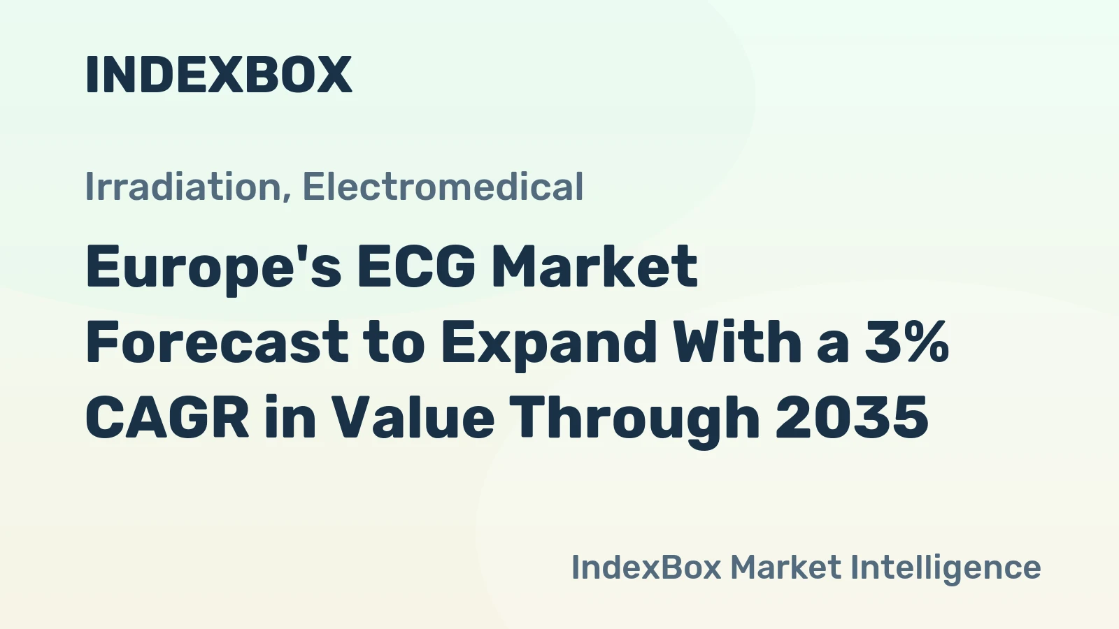 Europe's ECG Market Forecast to Expand With a 3% CAGR in Value Through 2035