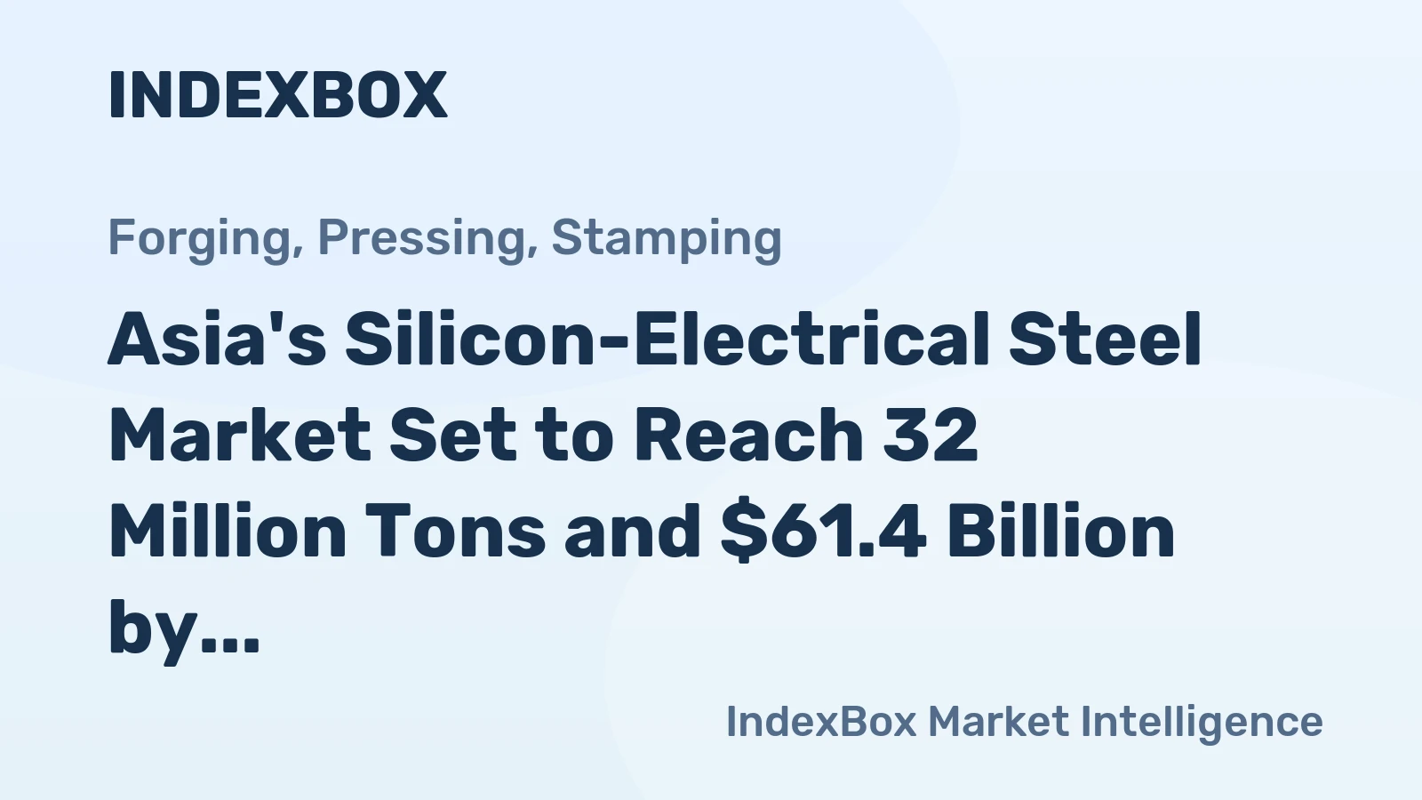 Asia's Silicon-Electrical Steel Market Set to Reach 32 Million Tons and $61.4 Billion by 2035
