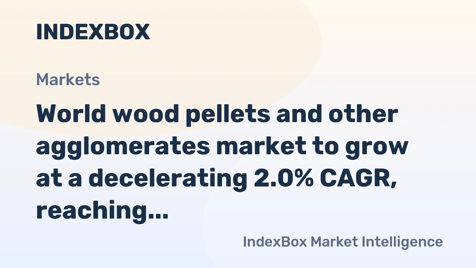 World wood pellets and other agglomerates market to grow at a decelerating 2.0% CAGR, reaching 68M tons by 2035.
