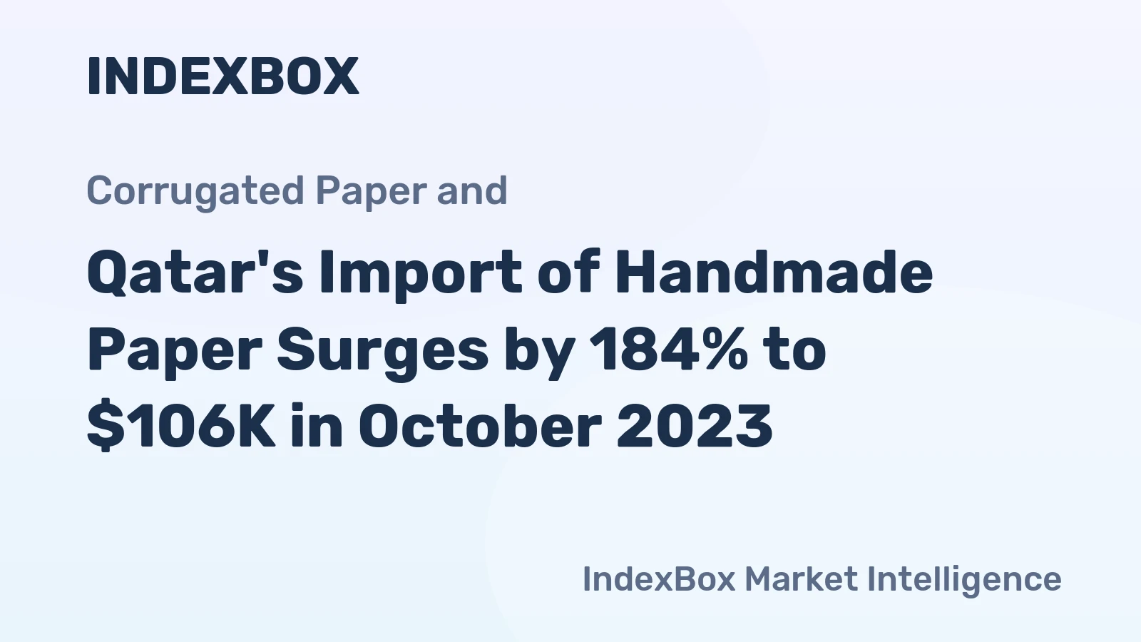 Qatar's Import of Handmade Paper Surges by 184% to $106K in October 2023