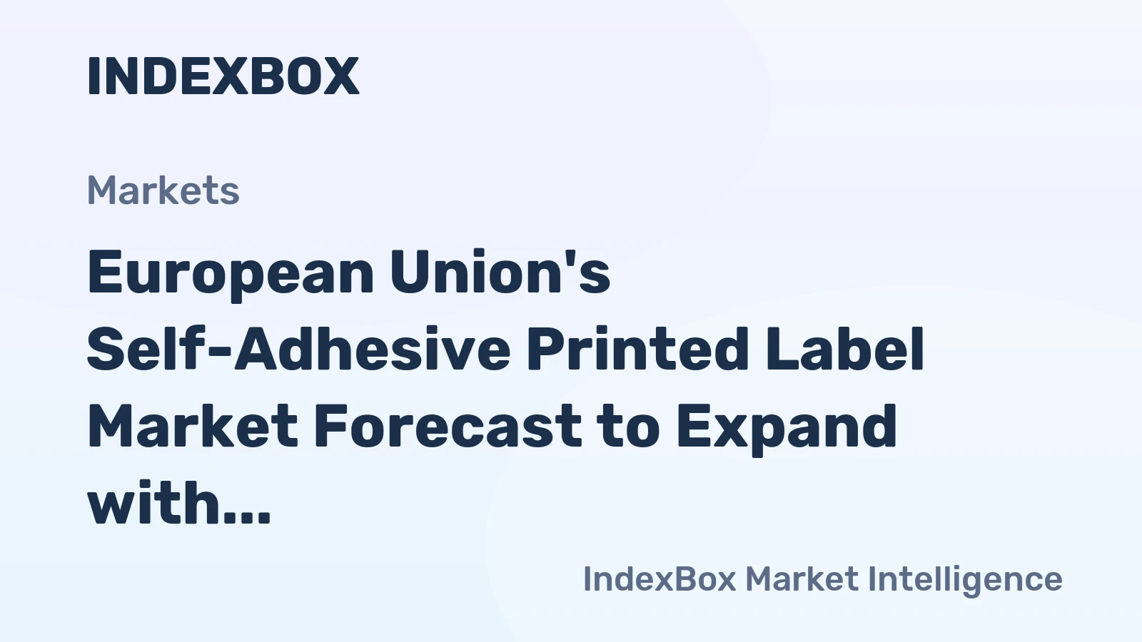 European Union's Self-Adhesive Printed Label Market Forecast to Expand with a 2.2% CAGR