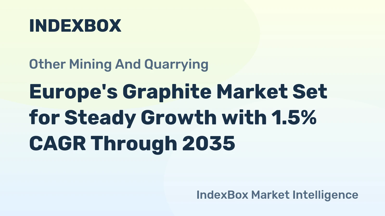Europe's Graphite Market Set for Steady Growth with 1.5% CAGR Through 2035
