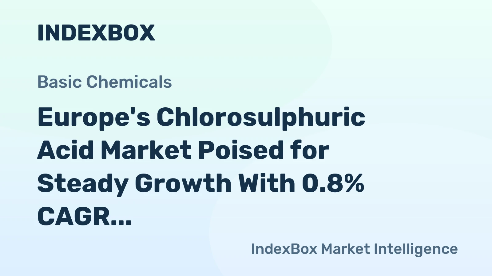 Europe's Chlorosulphuric Acid Market Poised for Steady Growth With 0.8% CAGR Through 2035