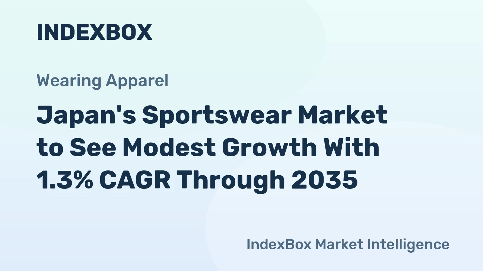 Japan's Sportswear Market to See Modest Growth With 1.3% CAGR Through 2035