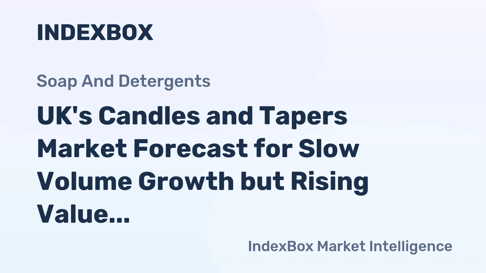 UK's Candles and Tapers Market Forecast for Slow Volume Growth but Rising Value Through 2035