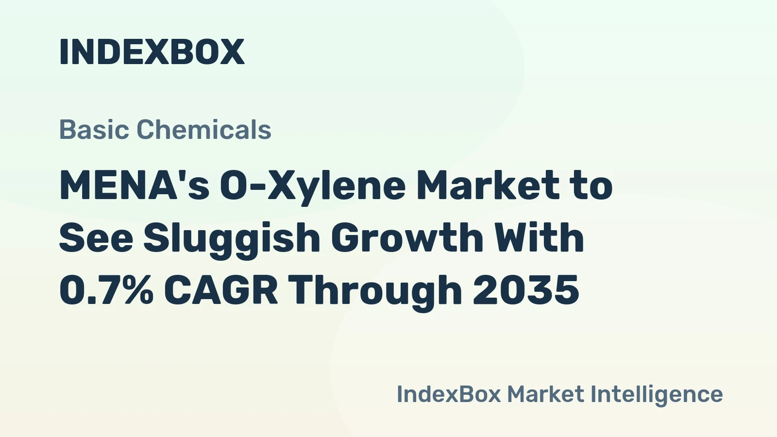 MENA's O-Xylene Market to See Sluggish Growth With 0.7% CAGR Through 2035