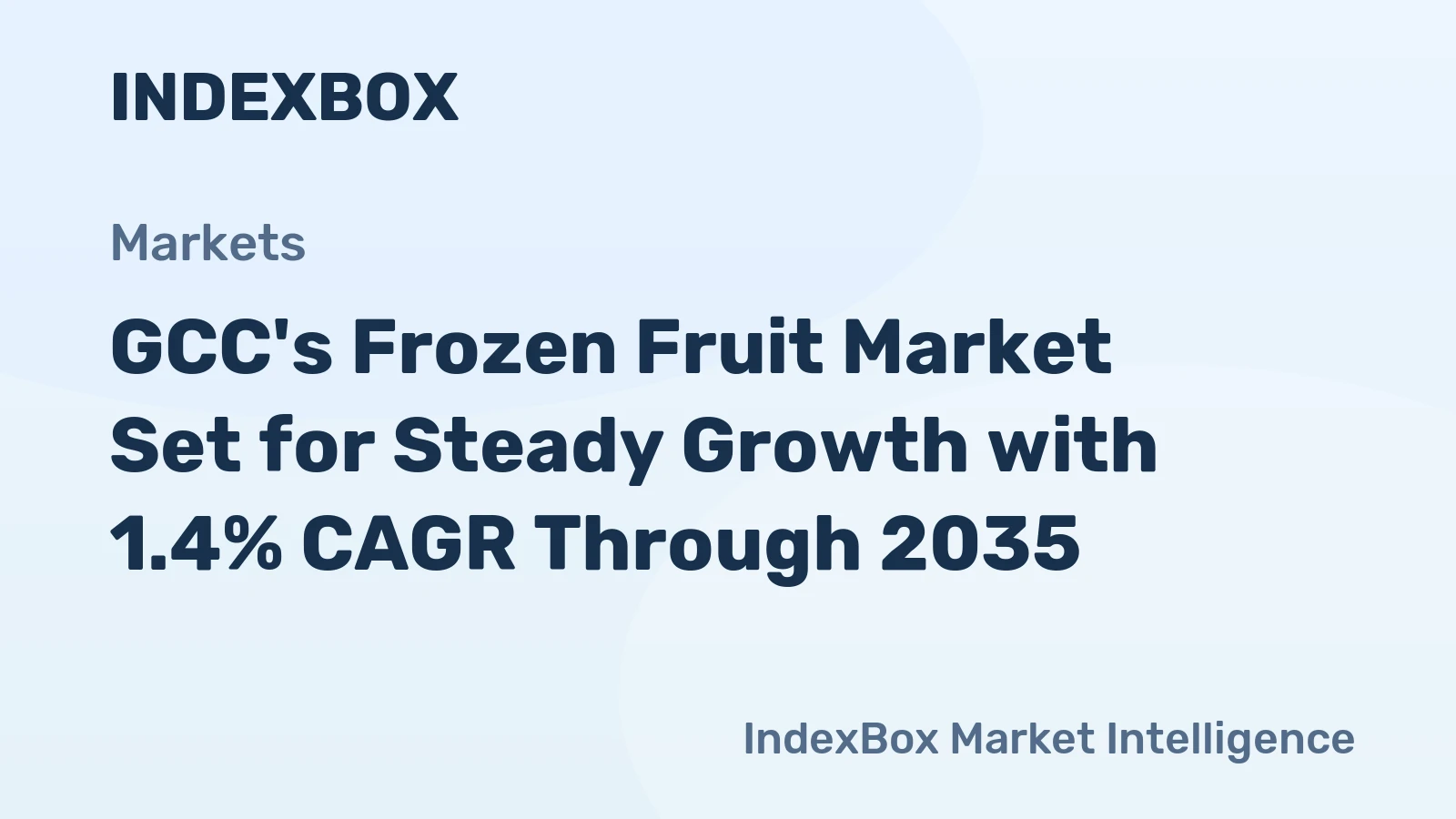 GCC's Frozen Fruit Market Set for Steady Growth with 1.4% CAGR Through 2035