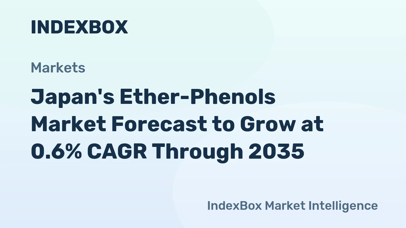 Japan's Ether-Phenols Market Forecast to Grow at 0.6% CAGR Through 2035