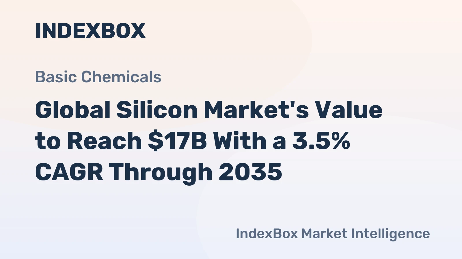 Global Silicon Market's Value to Reach $17B With a 3.5% CAGR Through 2035