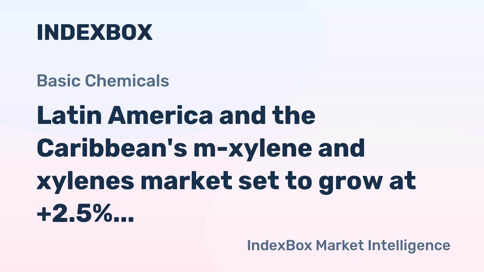 Latin America and the Caribbean's m-xylene and xylenes market set to grow at +2.5% CAGR, reaching 264K tons by 2035