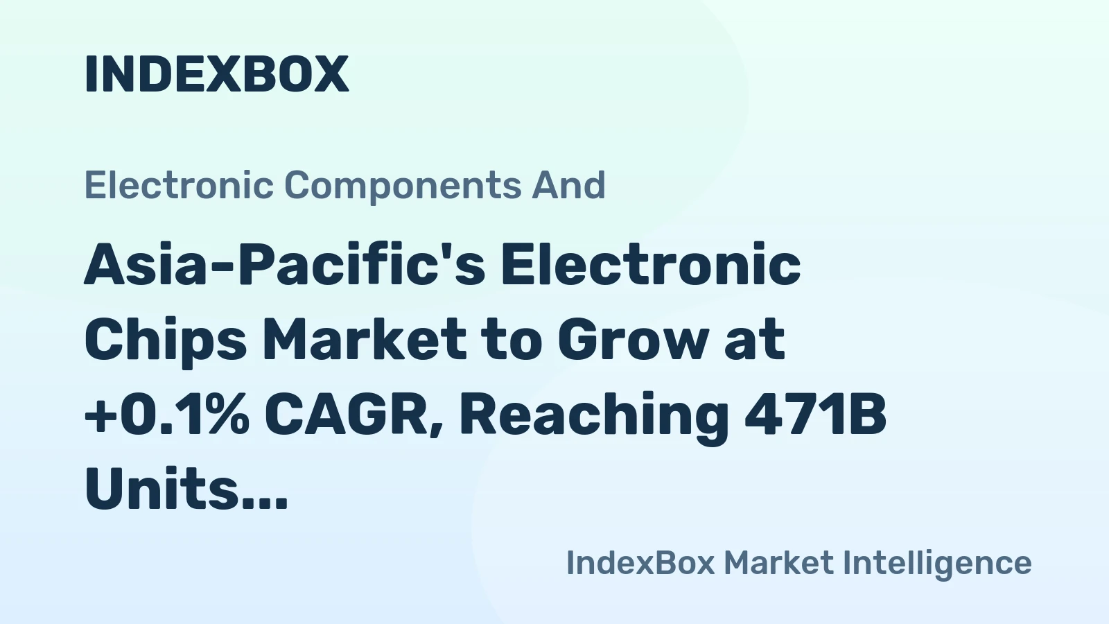 Asia-Pacific's Electronic Chips Market to Grow at +0.1% CAGR, Reaching 471B Units by 2035