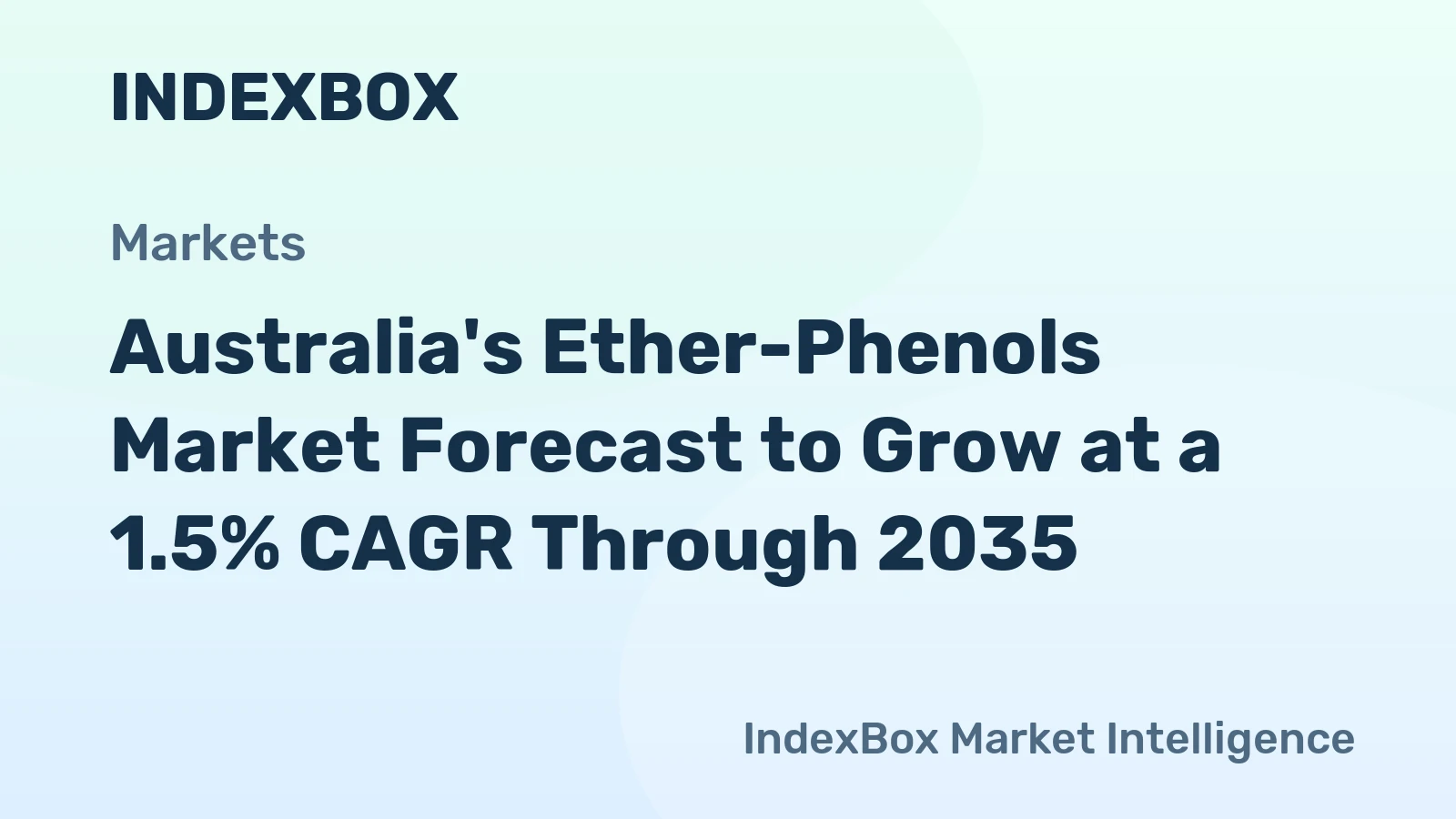 Australia's Ether-Phenols Market Forecast to Grow at a 1.5% CAGR Through 2035