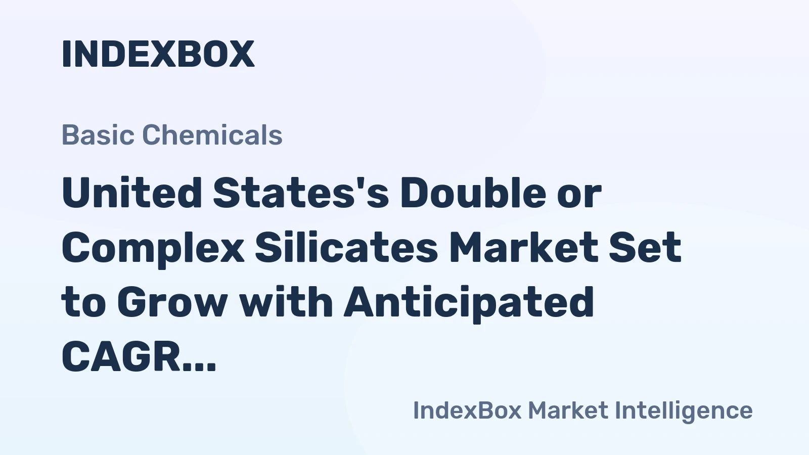United States's Double or Complex Silicates Market Set to Grow with Anticipated CAGR of +0.1% in Volume and +0.2% in Value by 2035