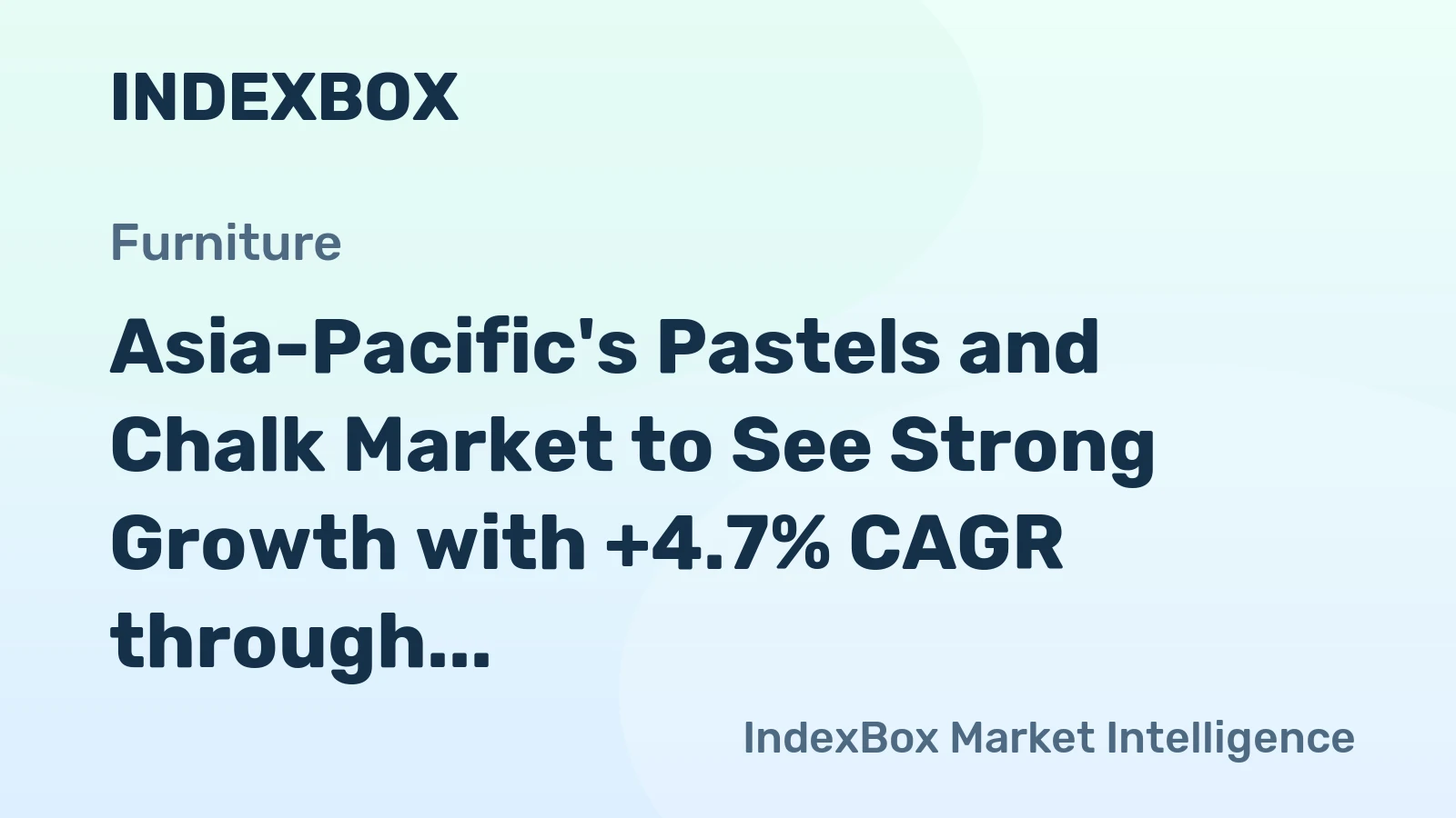 Asia-Pacific's Pastels and Chalk Market to See Strong Growth with +4.7% CAGR through 2035