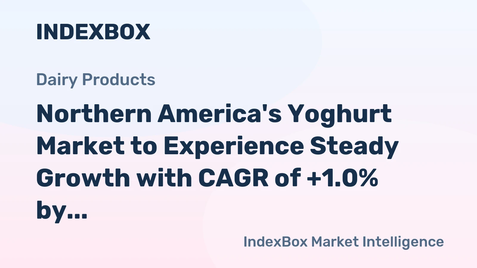 Northern America's Yoghurt Market to Experience Steady Growth with CAGR of +1.0% by 2035