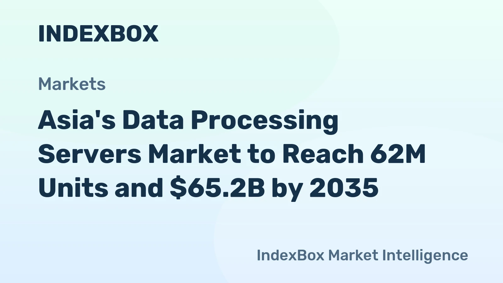 Asia's Data Processing Servers Market to Reach 62M Units and $65.2B by 2035