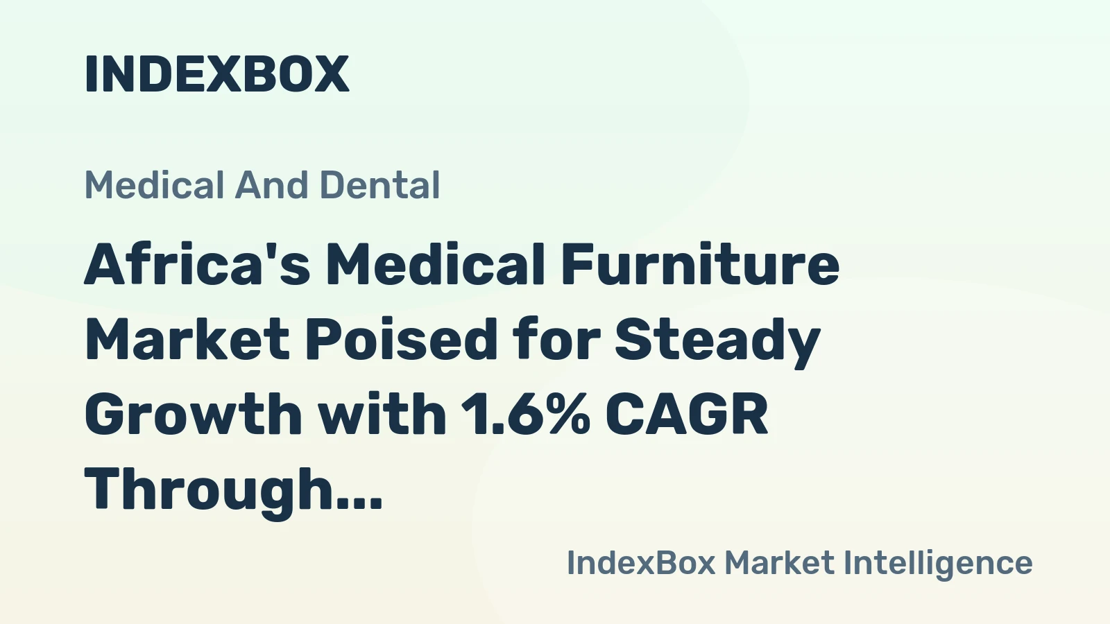 Africa's Medical Furniture Market Poised for Steady Growth with 1.6% CAGR Through 2035
