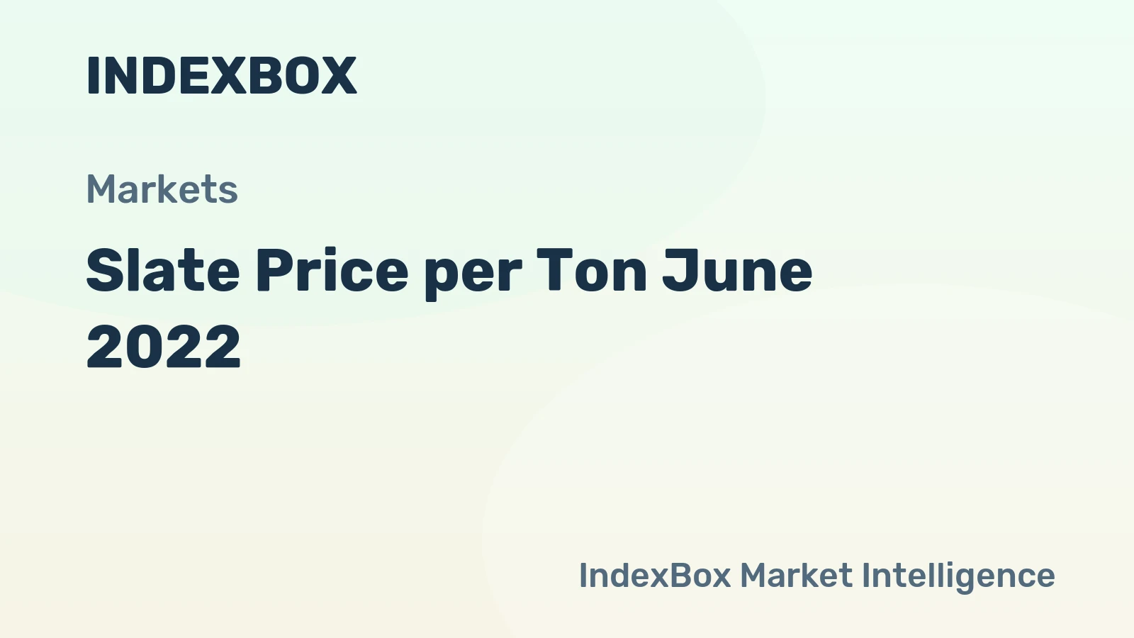 Slate Price per Ton June 2022