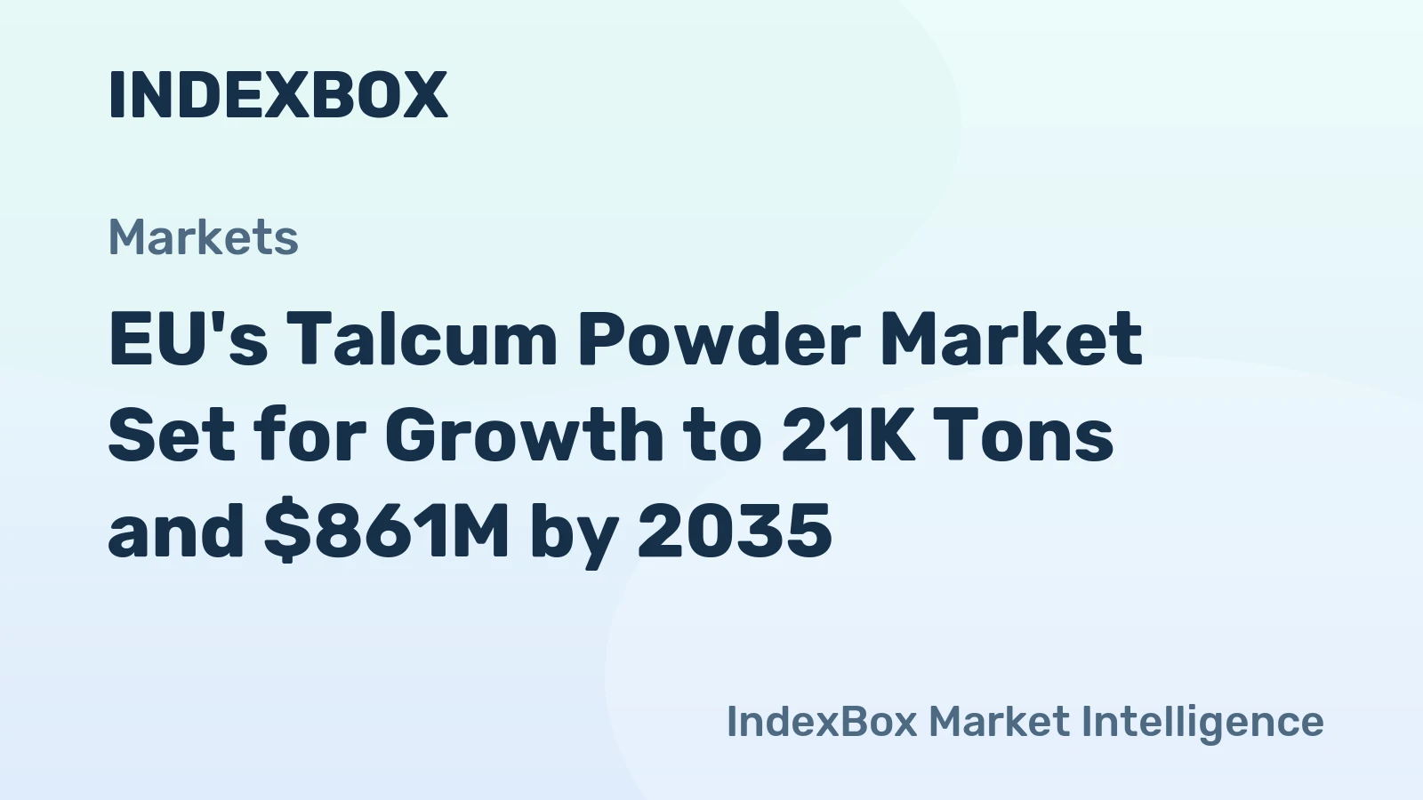 EU's Talcum Powder Market Set for Growth to 21K Tons and $861M by 2035