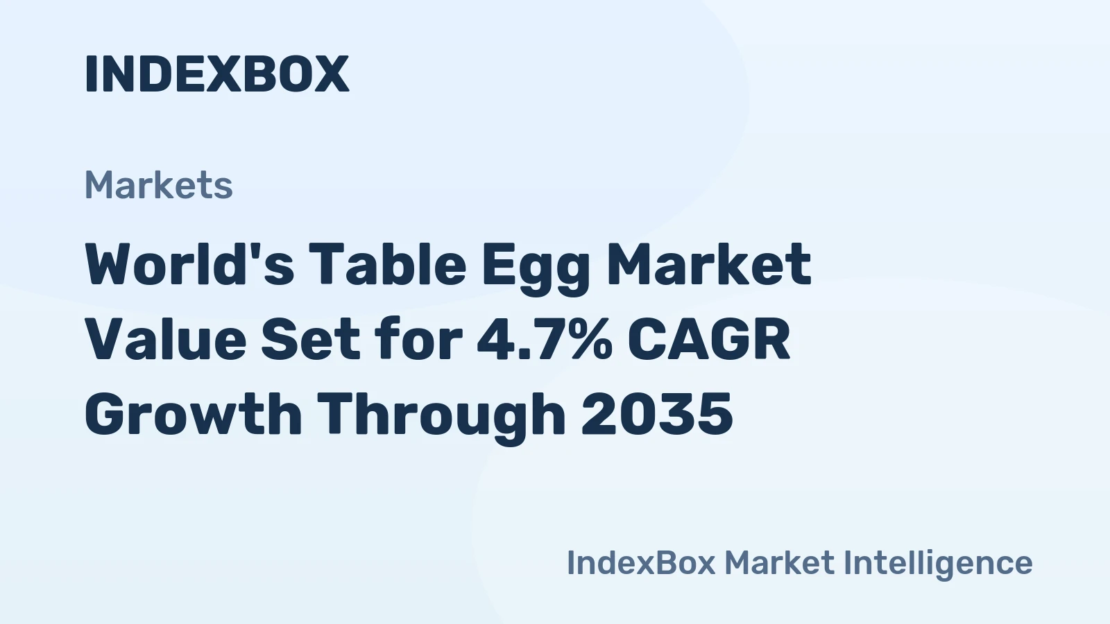 World's Table Egg Market Value Set for 4.7% CAGR Growth Through 2035