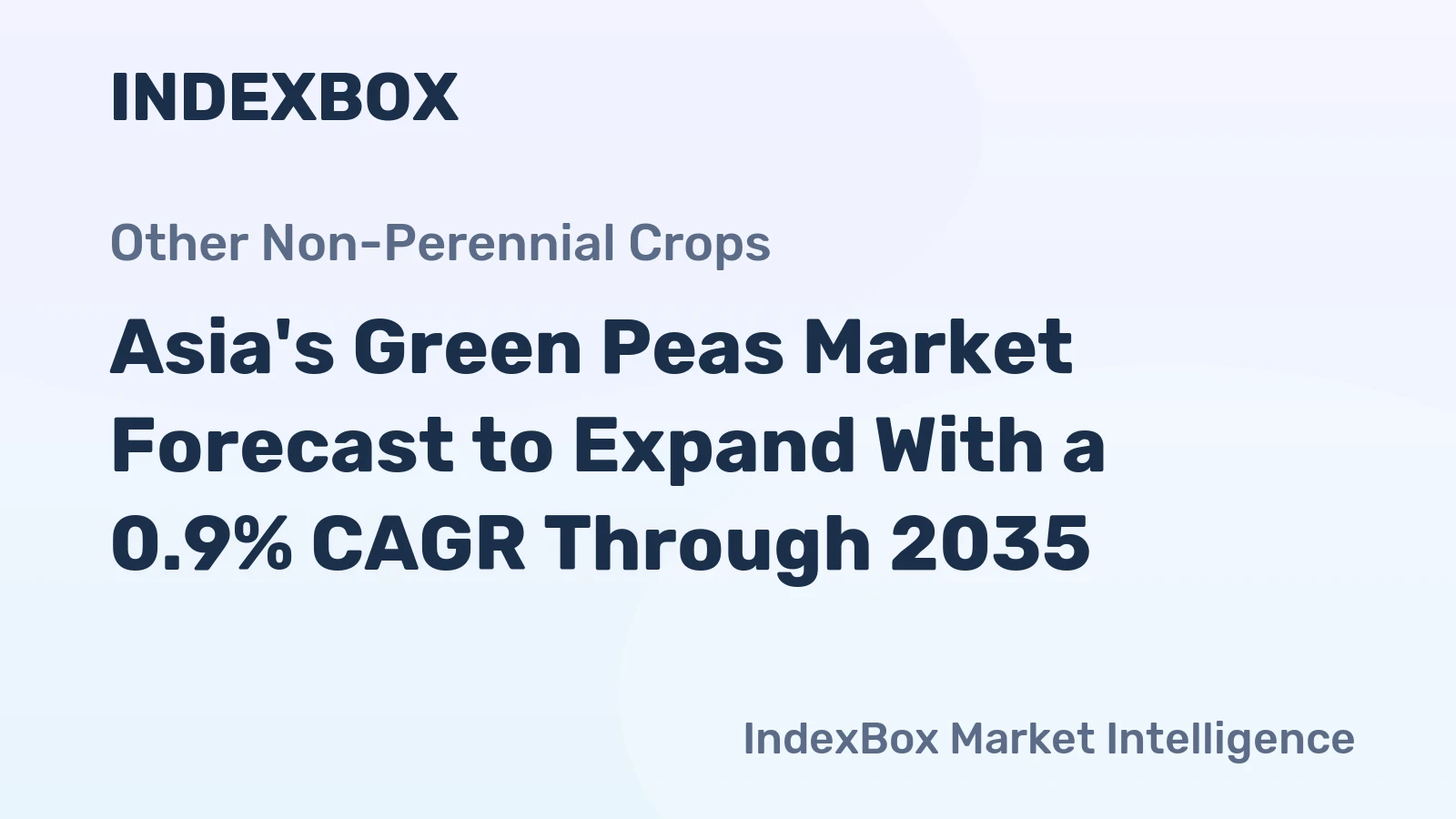 Asia's Green Peas Market Forecast to Expand With a 0.9% CAGR Through 2035