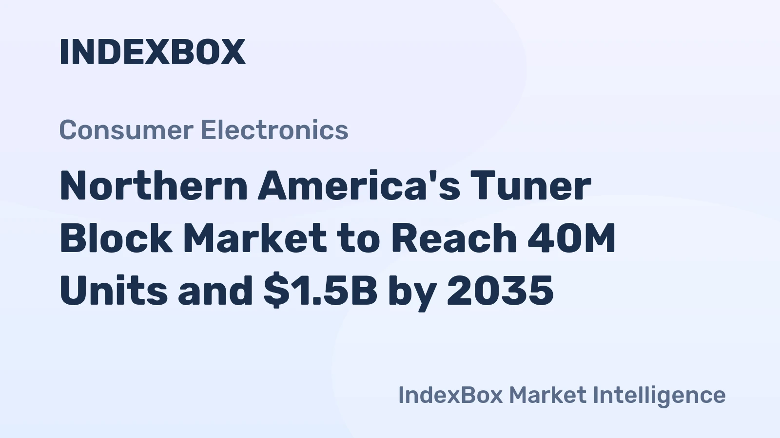 Northern America's Tuner Block Market to Reach 40M Units and $1.5B by 2035
