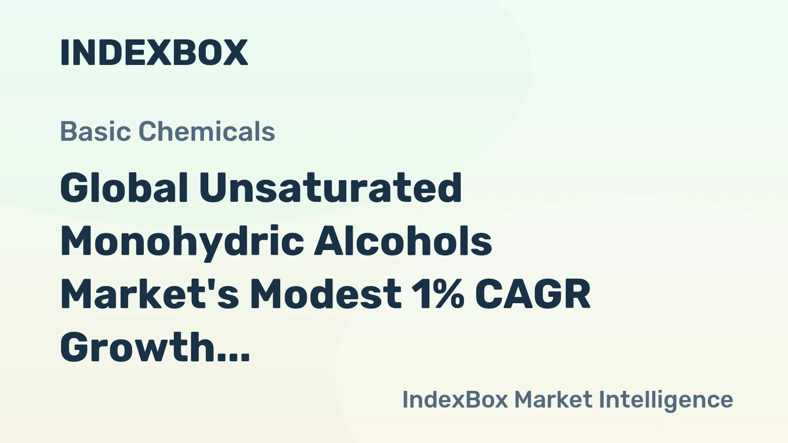 Global Unsaturated Monohydric Alcohols Market's Modest 1% CAGR Growth Forecast to 2035