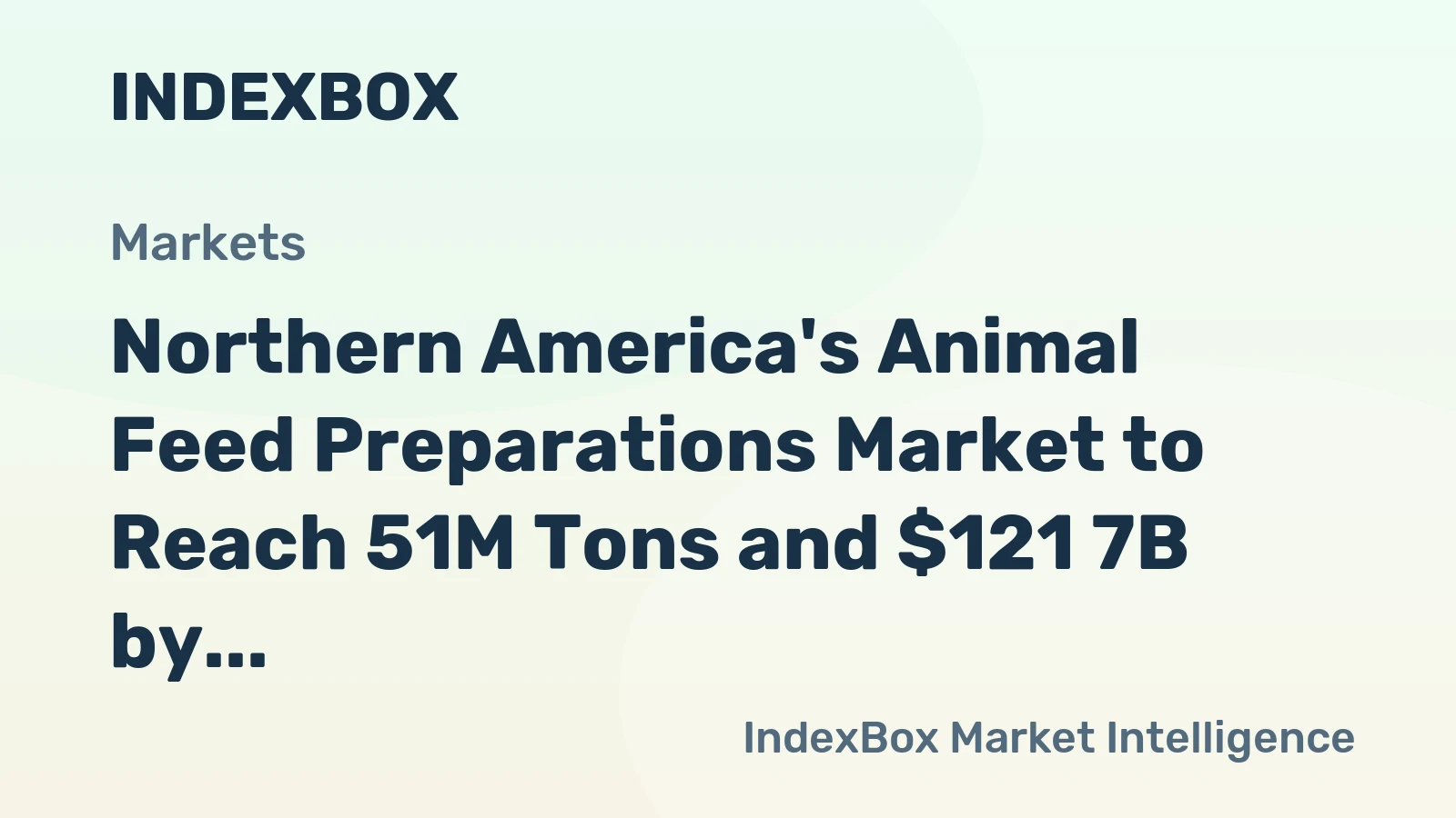 Northern America's Animal Feed Preparations Market to Reach 51M Tons and $121 7B by 2035