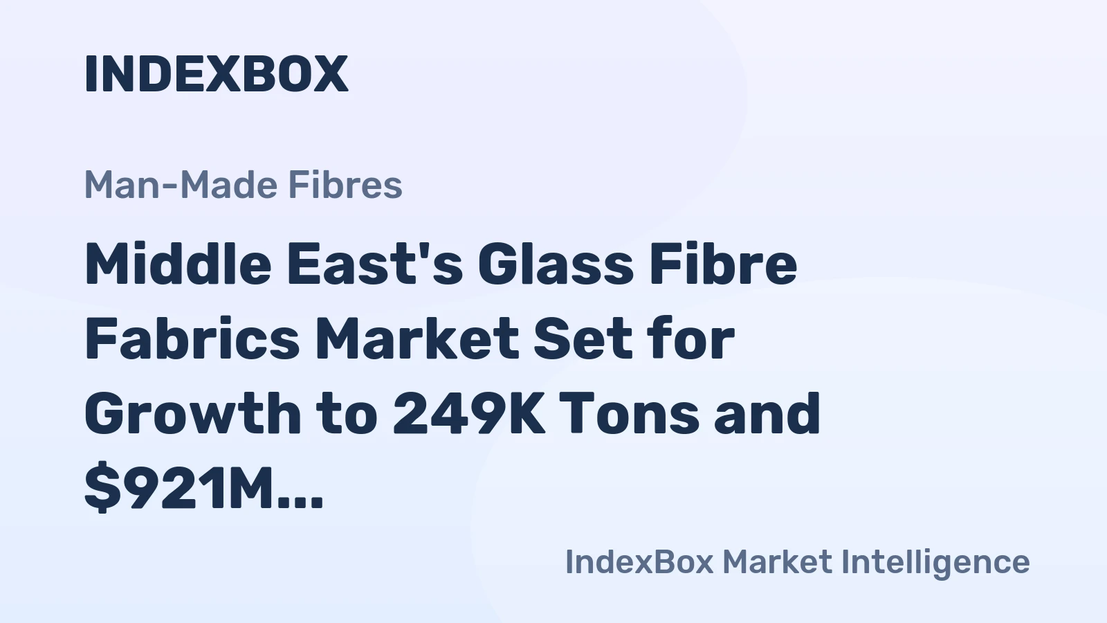 Middle East's Glass Fibre Fabrics Market Set for Growth to 249K Tons and $921M by 2035