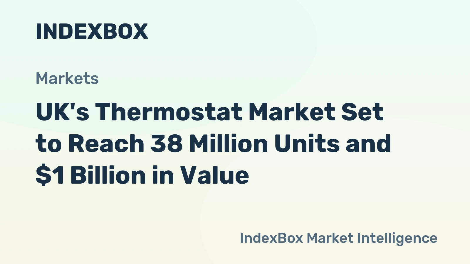 UK's Thermostat Market Set to Reach 38 Million Units and $1 Billion in Value