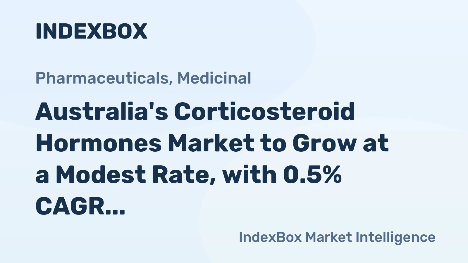 Australia's Corticosteroid Hormones Market to Grow at a Modest Rate, with 0.5% CAGR Expected from 2024 to 2035