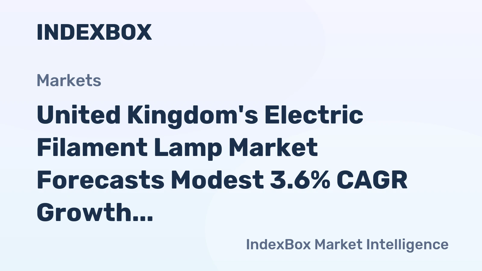 United Kingdom's Electric Filament Lamp Market Forecasts Modest 3.6% CAGR Growth Through 2035