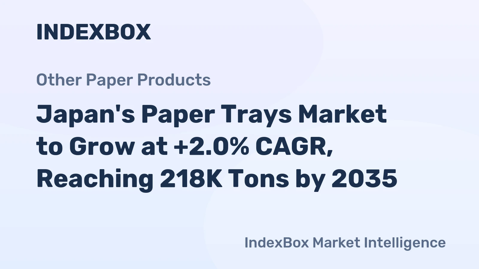 Japan's Paper Trays Market to Grow at +2.0% CAGR, Reaching 218K Tons by 2035