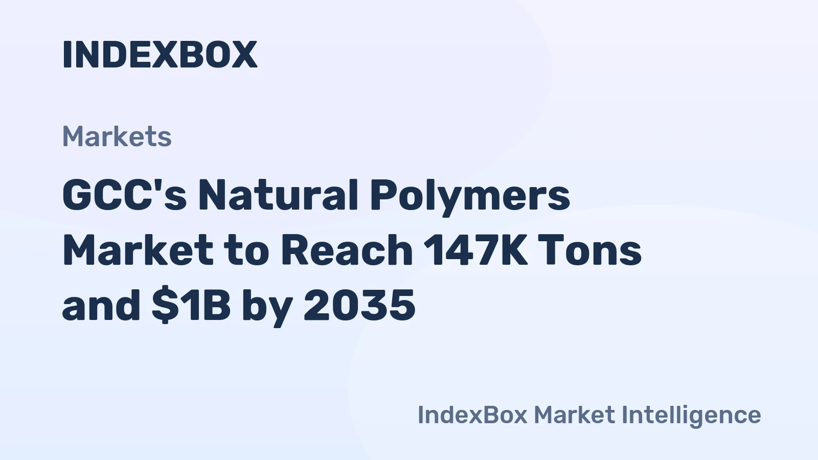 GCC's Natural Polymers Market to Reach 147K Tons and $1B by 2035