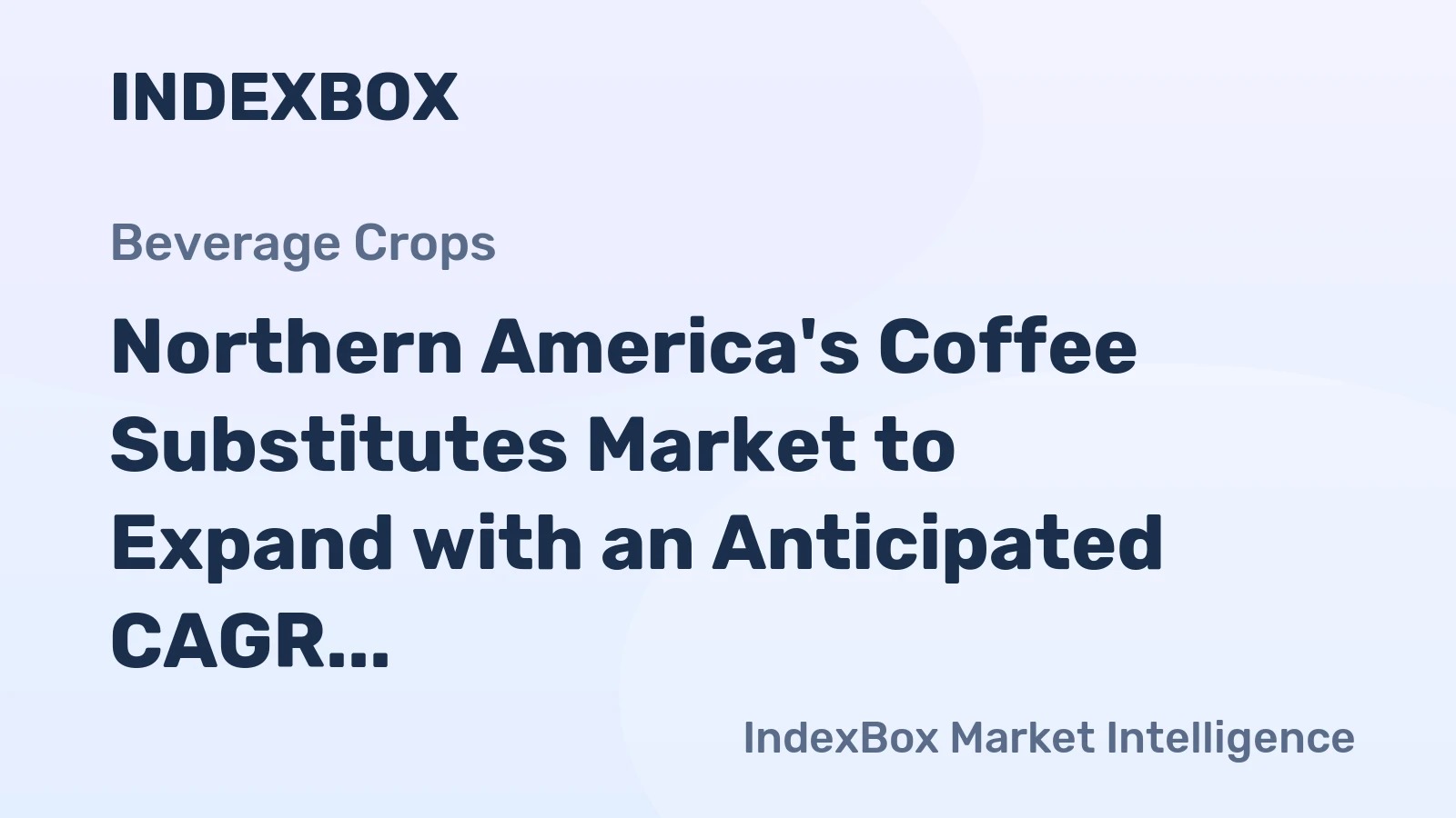 Northern America's Coffee Substitutes Market to Expand with an Anticipated CAGR of +2.3% by the End of 2035