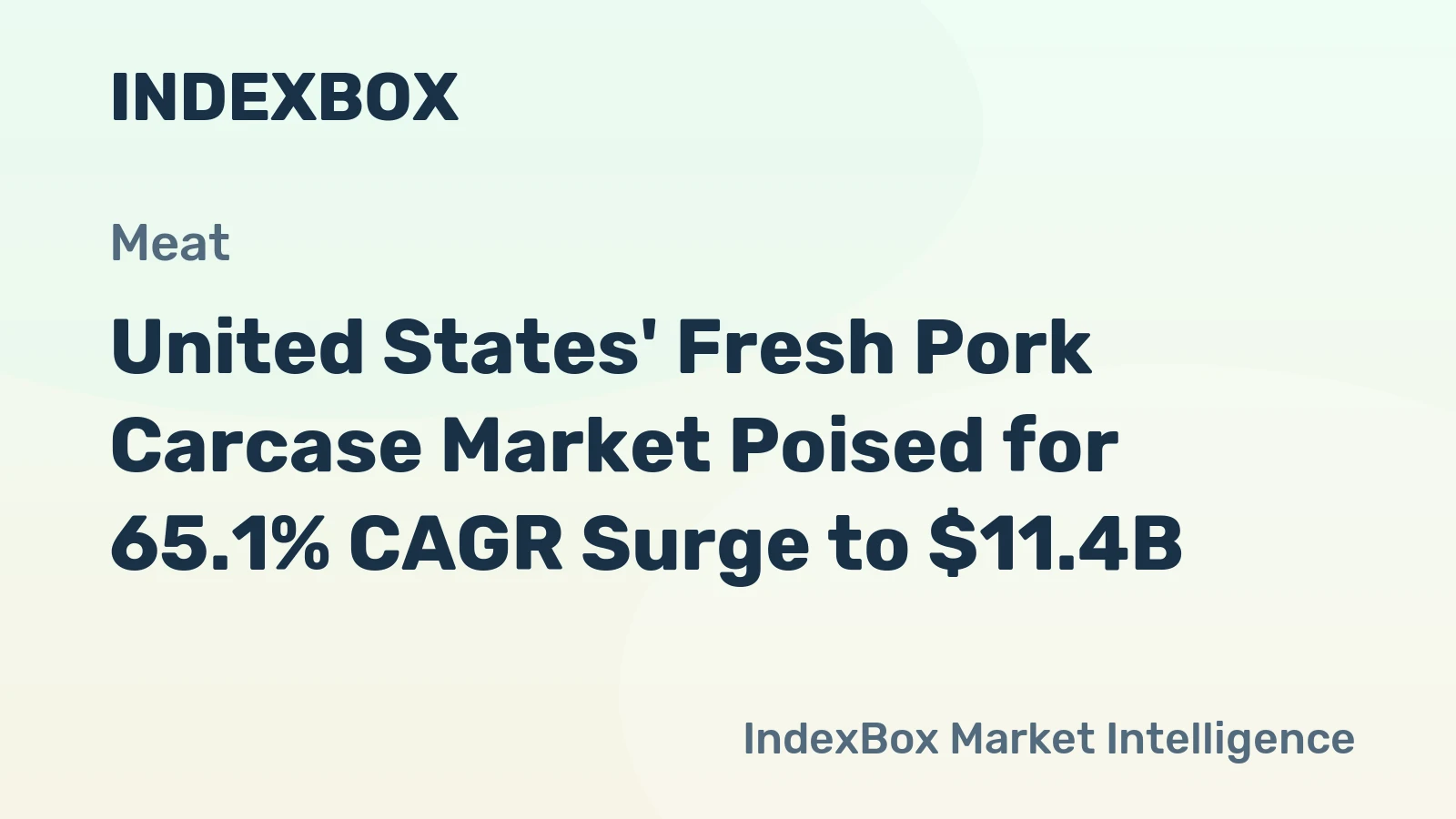 United States' Fresh Pork Carcase Market Poised for 65.1% CAGR Surge to $11.4B