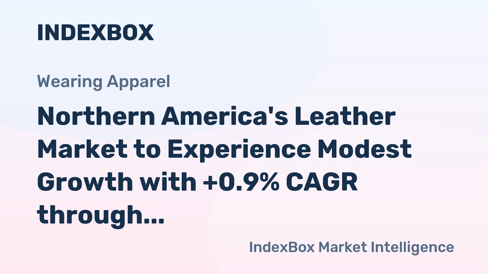 Northern America's Leather Market to Experience Modest Growth with +0.9% CAGR through 2035