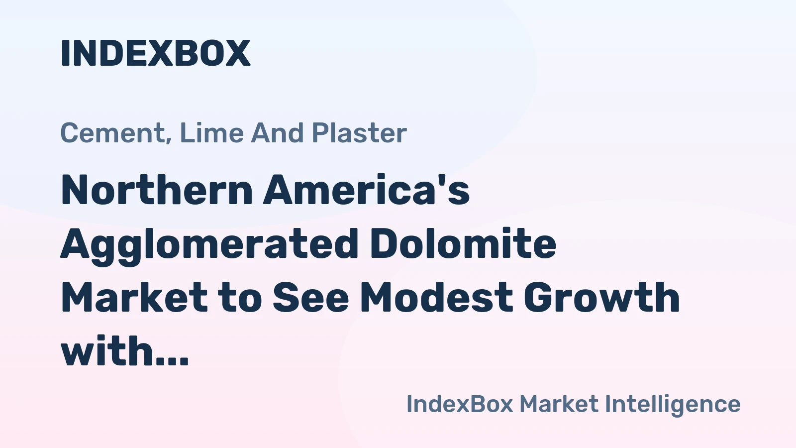 Northern America's Agglomerated Dolomite Market to See Modest Growth with a Projected CAGR of +0.5% by 2035